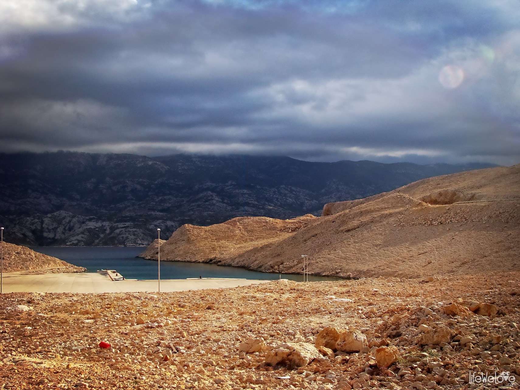 Riding across island of Pag on a motorbike - LifeWeLove
